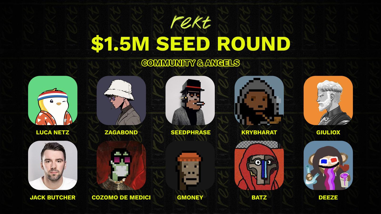 Rekt Raises $1.5M Seed Round Backed by Angels and Community, Following ...