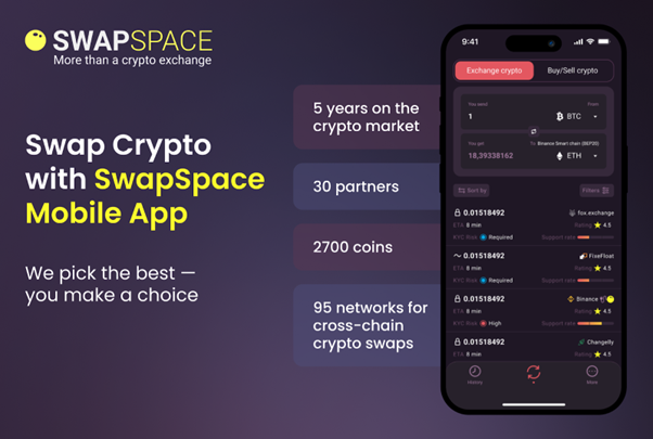 SwapSpace Launches Mobile App to Enable Seamless Crypto Swaps Anytime ...